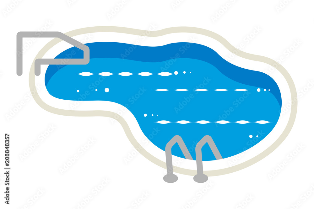 Swimming Pool clip art Stock Vector | Adobe Stock