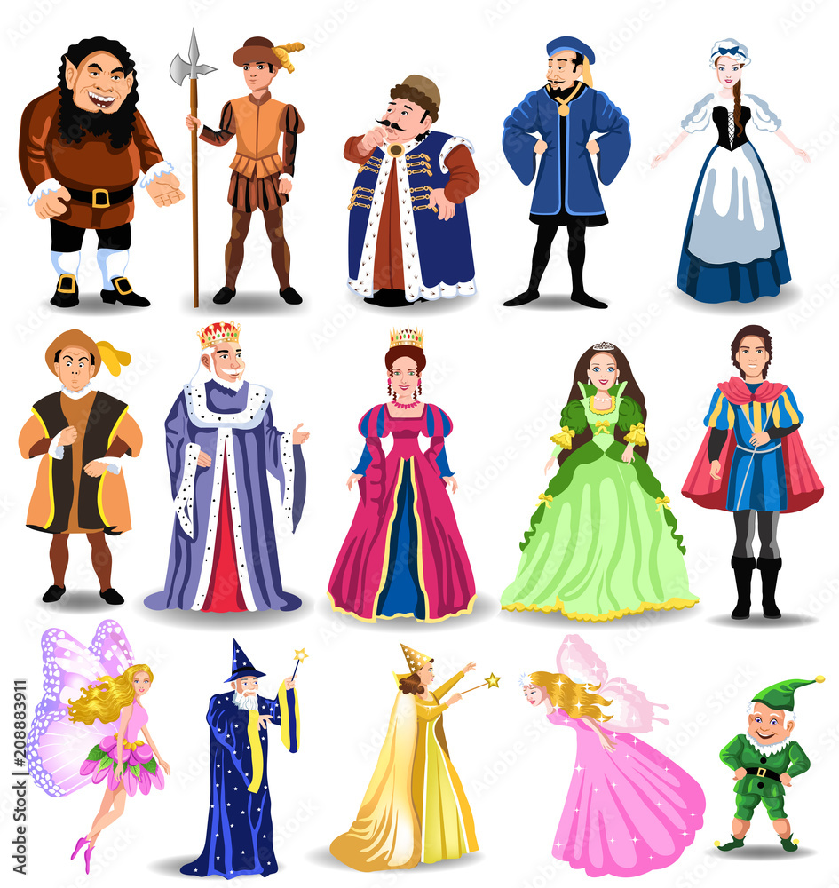 Fairy Tales Characters Stock Vector Adobe Stock Fairy Tales Characters Stock Vector Adobe Stock
