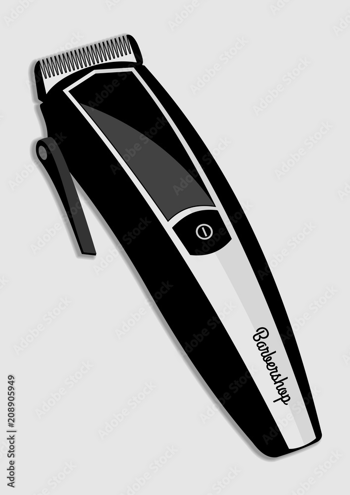 Hair clipper isolated on white background. Vector illustration Stock ...