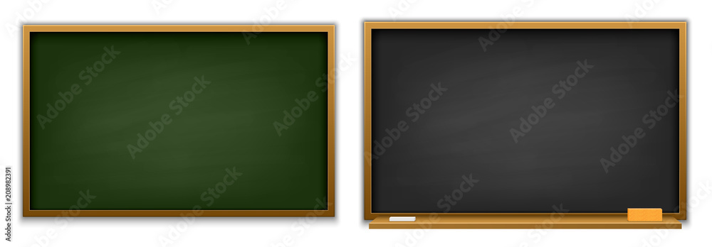Creative vector illustration of chalkboard isolated on background. Art ...
