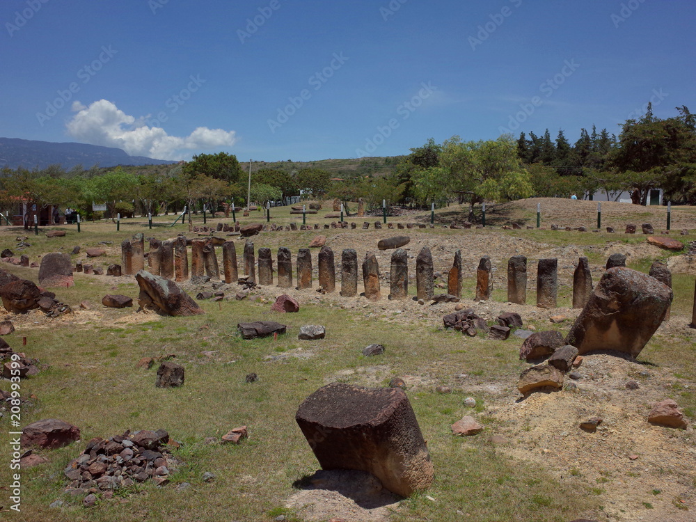 Zdjęcie Stock: El Infiernito, the Little Hell, an ancient Muisca ...