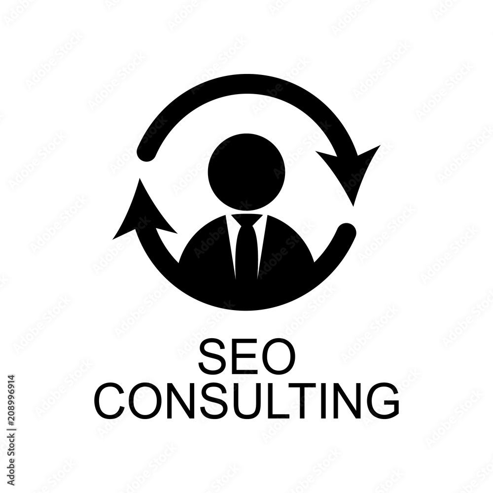 seo consulting icon. Element of seo and development icon with name for ...