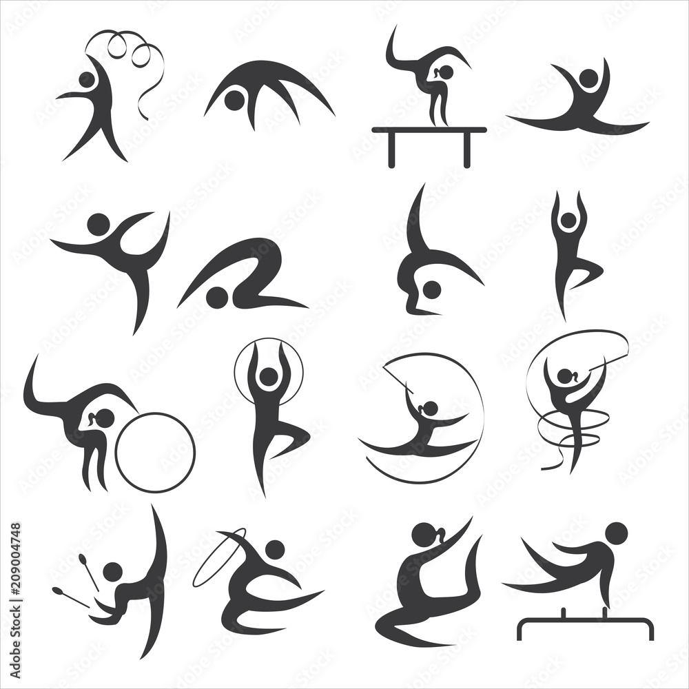 Gymnastics Stock Vector | Adobe Stock