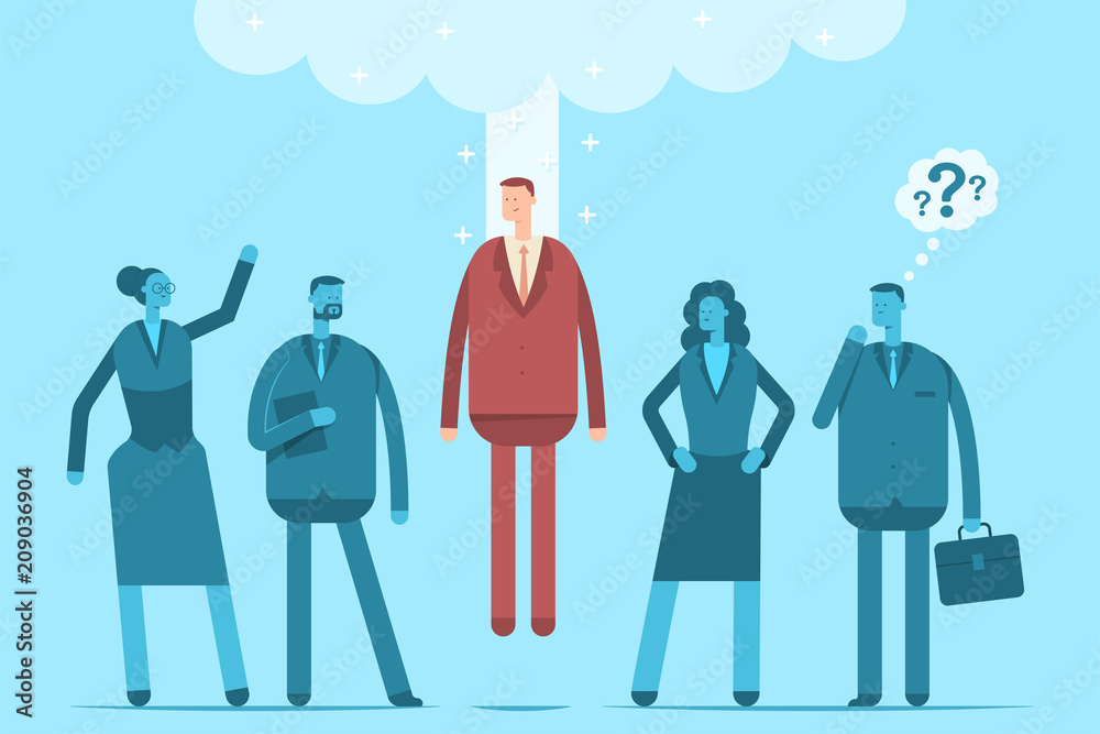 Hire employees concept illustration. Recruitment process human ...