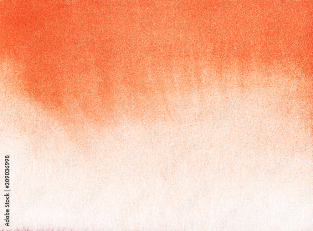 Textured paper with gradient from light to bright orange red. Hand ...