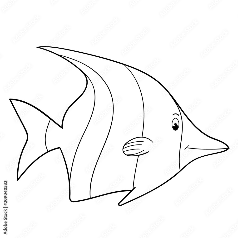 Moorish Idol Drawing