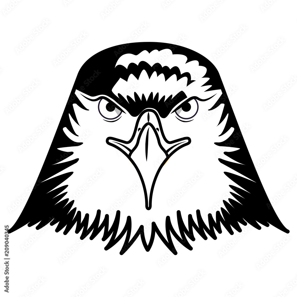 American Eagle Head Design
