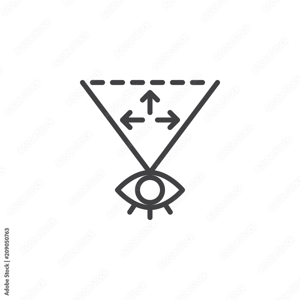 Eye View Angle Symbol