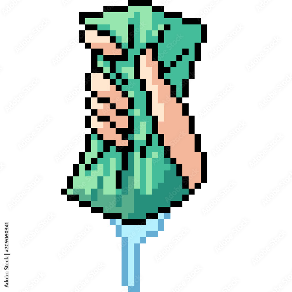 vector pixel art sponge Stock Vector | Adobe Stock