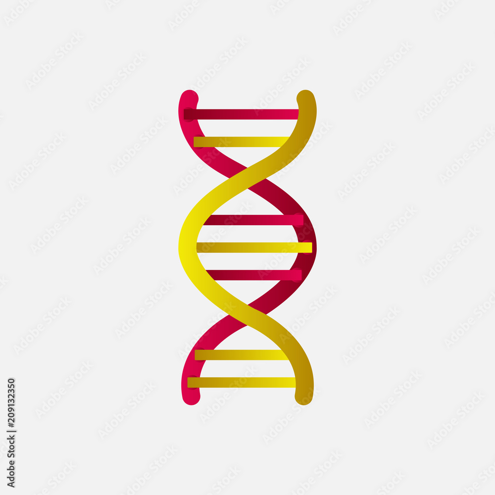 Thin line concept. DNA Icons set vector illustration. Polygonal DNA ...