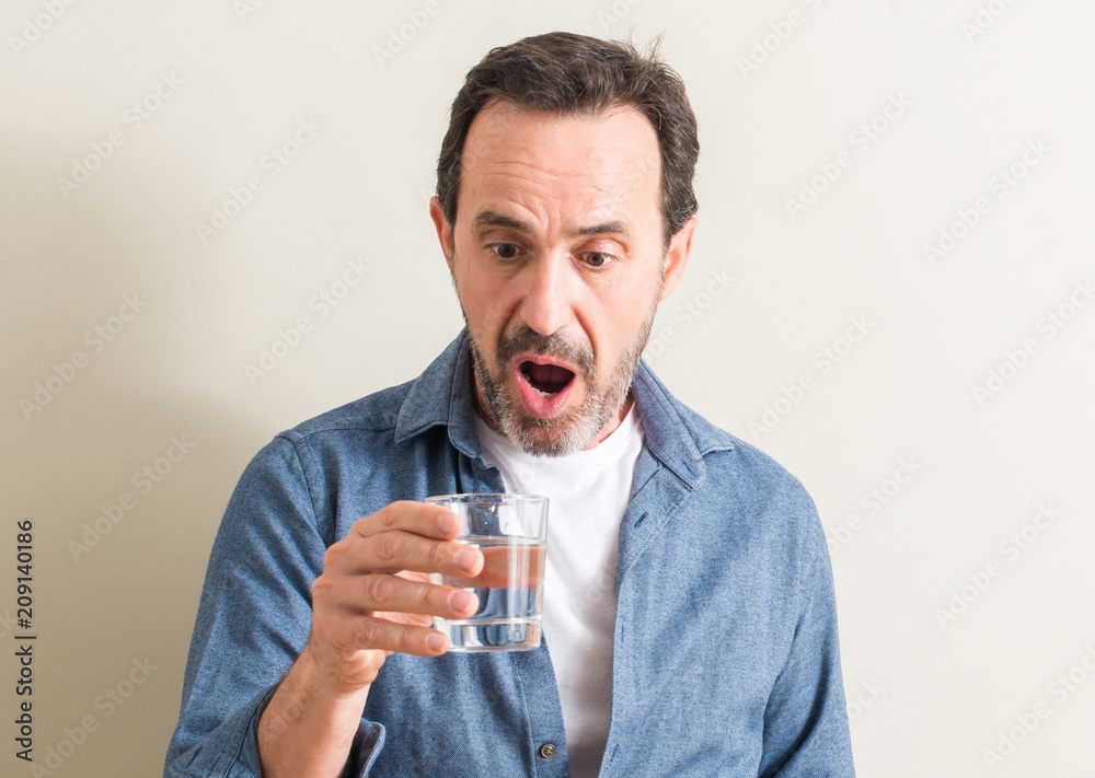 Man Drinking Glass Of Water