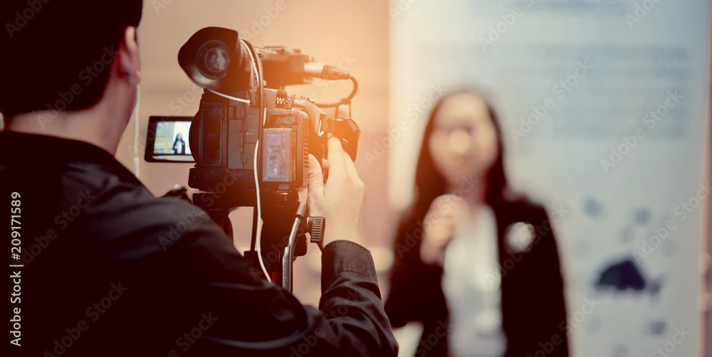 videographer close up, cameraman, movie, man with camera, movie ...