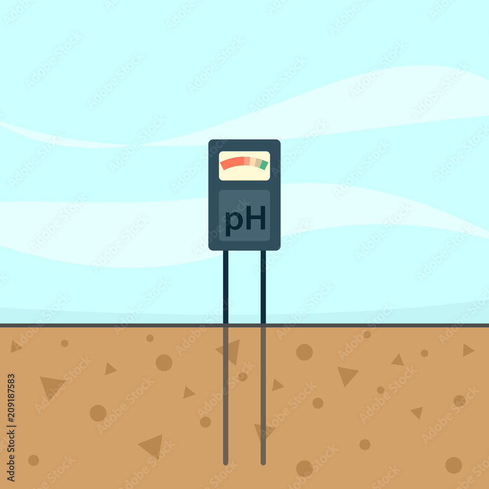 Soil ph tester. Stock Vector | Adobe Stock