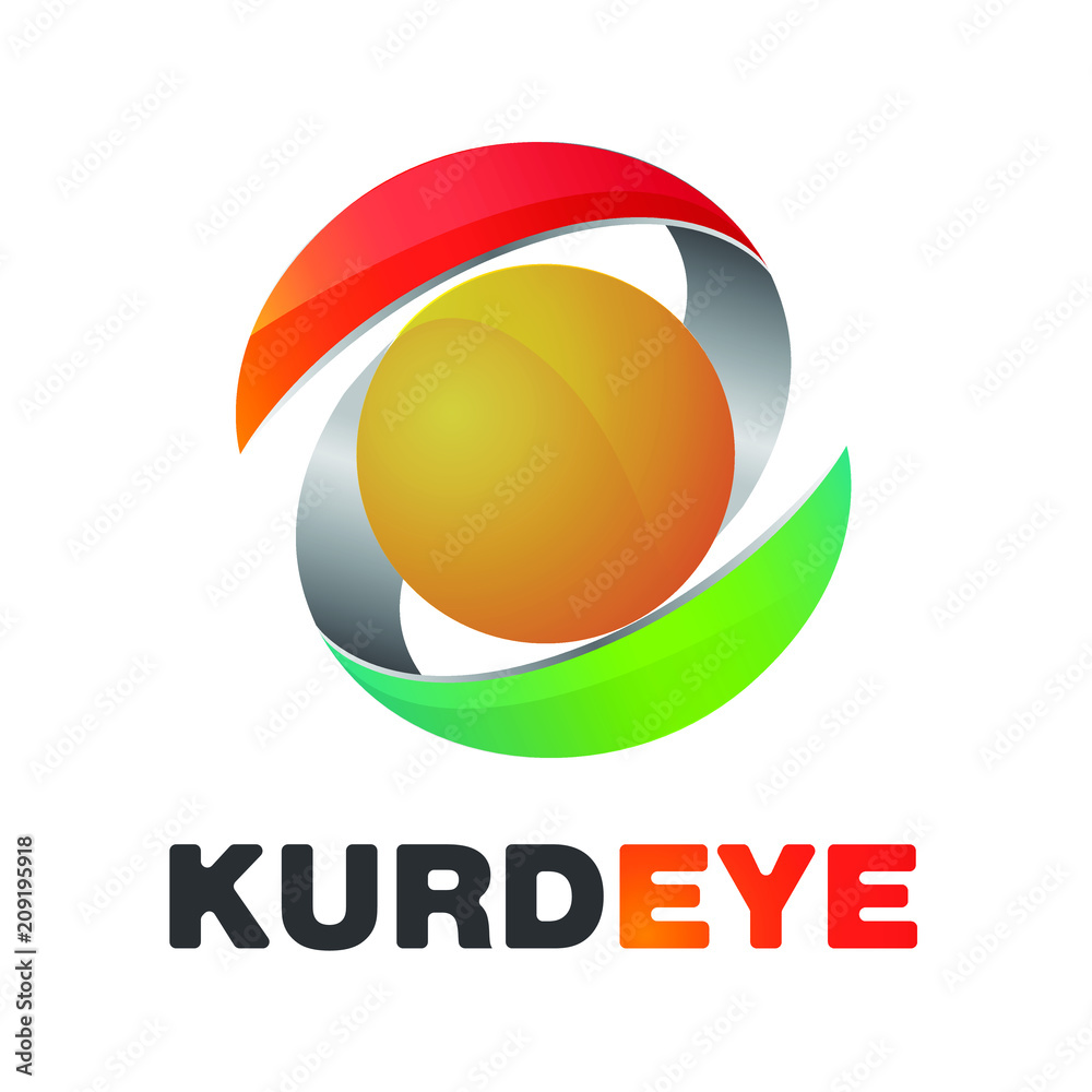 Kurdish Flag, allay Kurdistan, Kurd u Kurdistan, logo, flag Stock ...