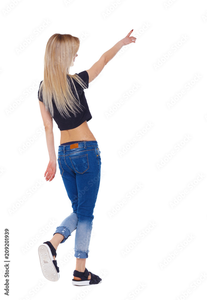 Little Girl Walking Side View