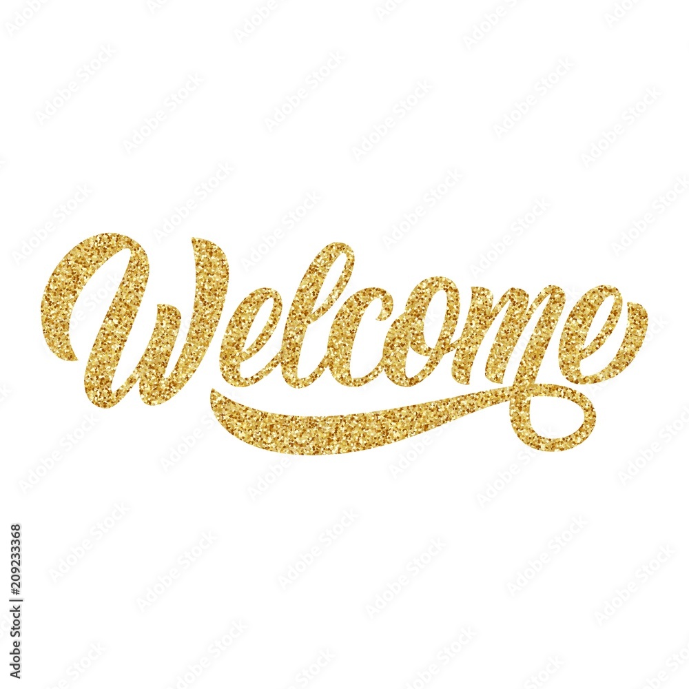 Welcome Pictures With Glitters