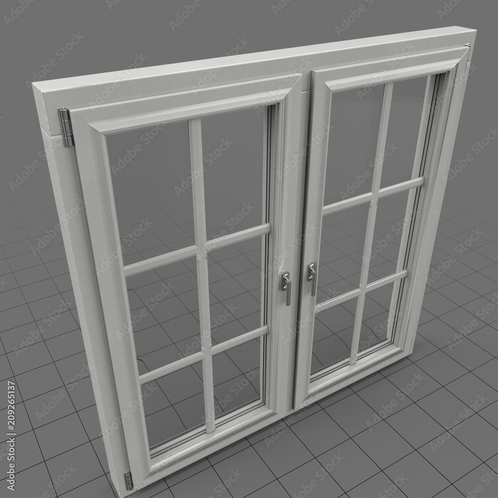 Closed window 2 Stock 3D asset | Adobe Stock