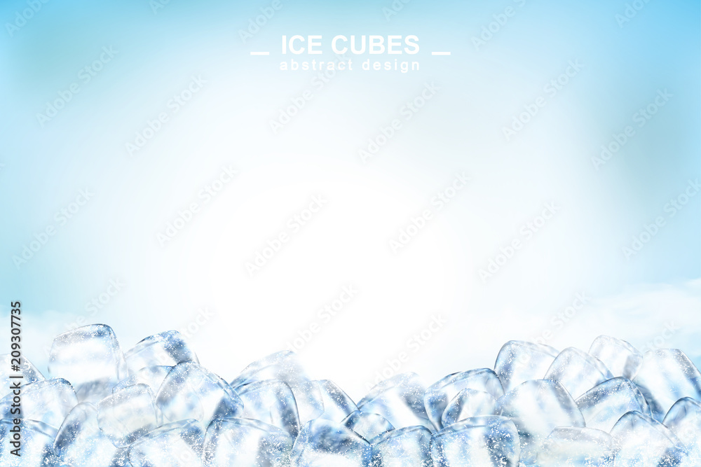 Abstract ice cubes background Stock Vector | Adobe Stock