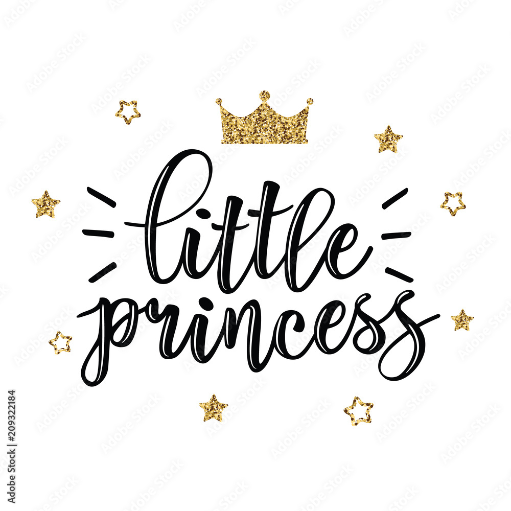 Vector illustration of Little Prince text Stock Vector | Adobe Stock