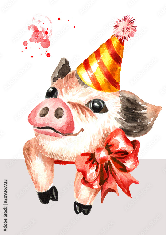 Cute Teacup Pig Birthday
