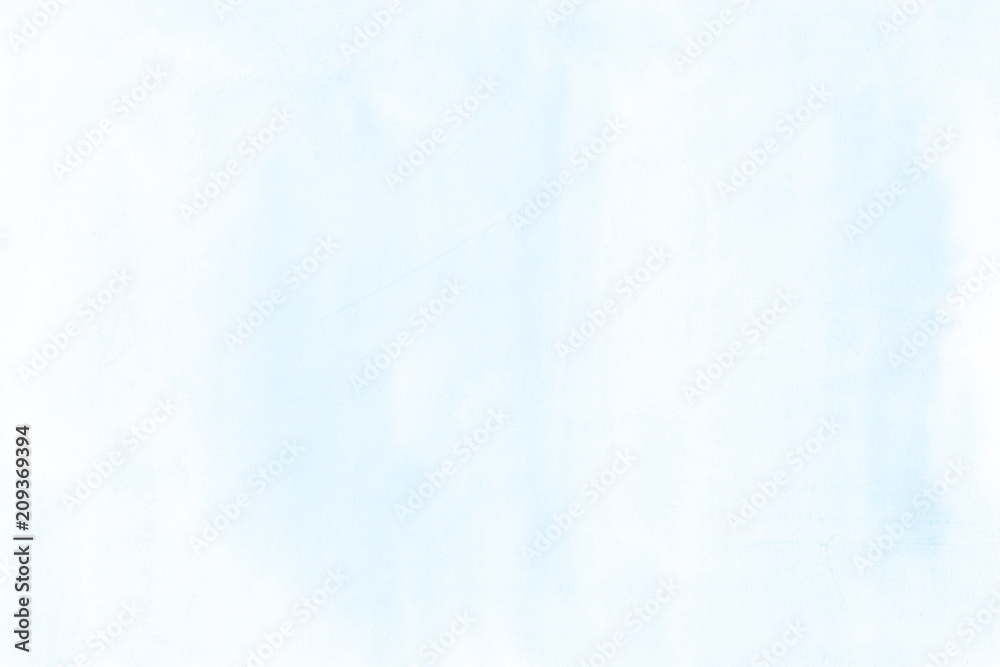 Soft white-blue watercolor background hand drawn paper texture graphic ...