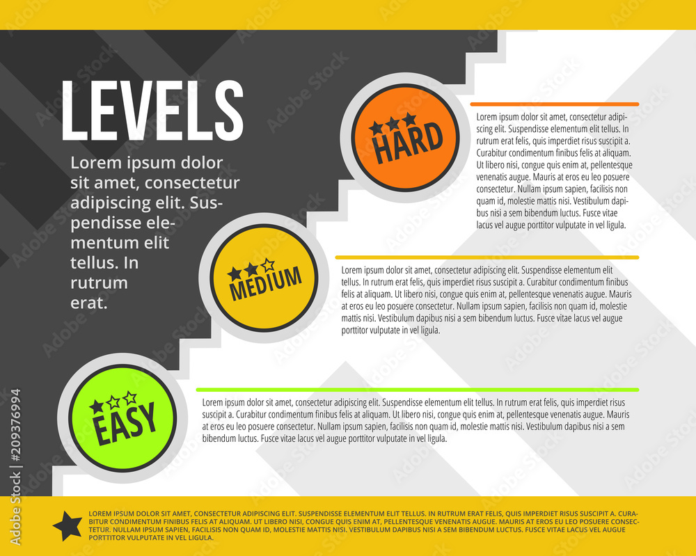 Vector illustration of degree infographic made of stair levels. Design ...