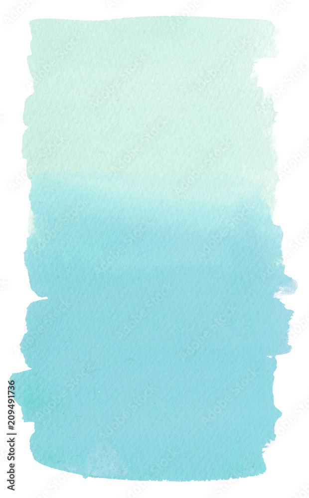 Watercolor Gradient Background Mint Blue Green Isolated Stock Photo ...