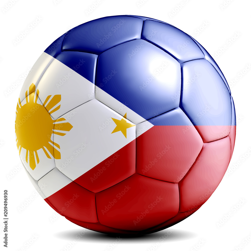 Philippines soccer ball football futbol isolated Stock Photo | Adobe Stock