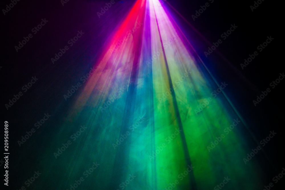 beautiful rainbow color wide lens projector with light beam for movie ...