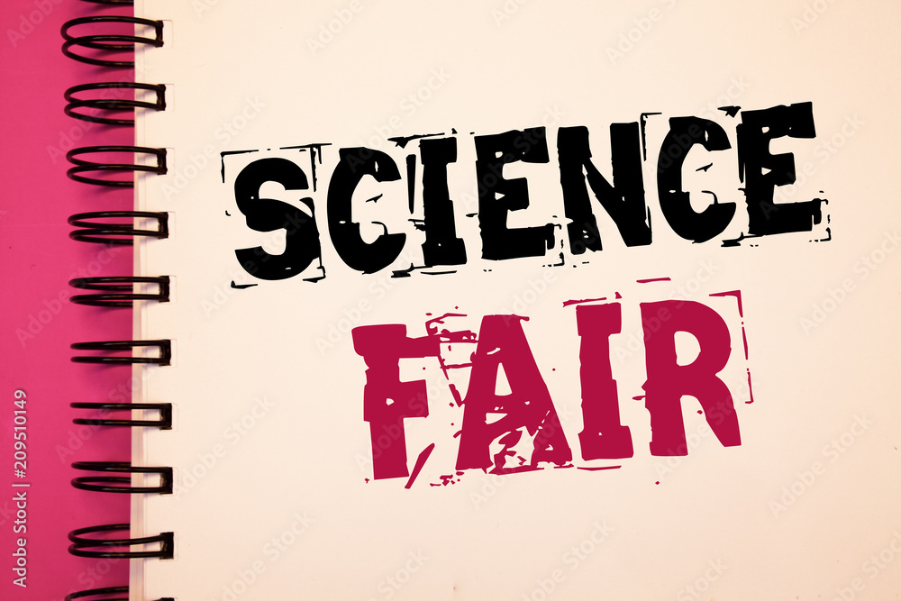 Conceptual hand writing showing Science Fair. Business photos ...