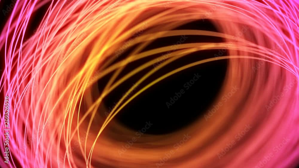 Abstract moving line lighting pattern pink and yellow gradient color ...
