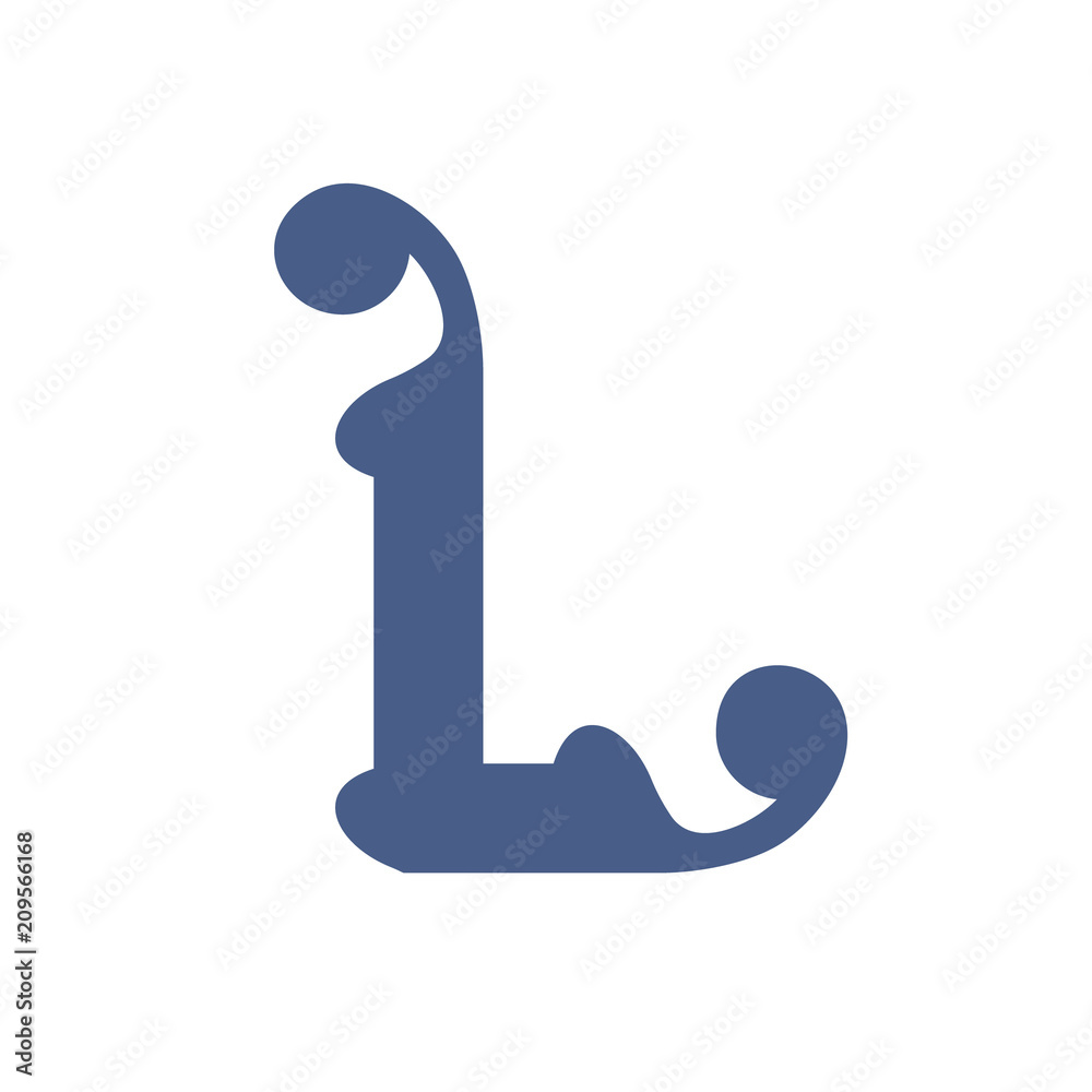 Sign of the letter L Stock Vector | Adobe Stock