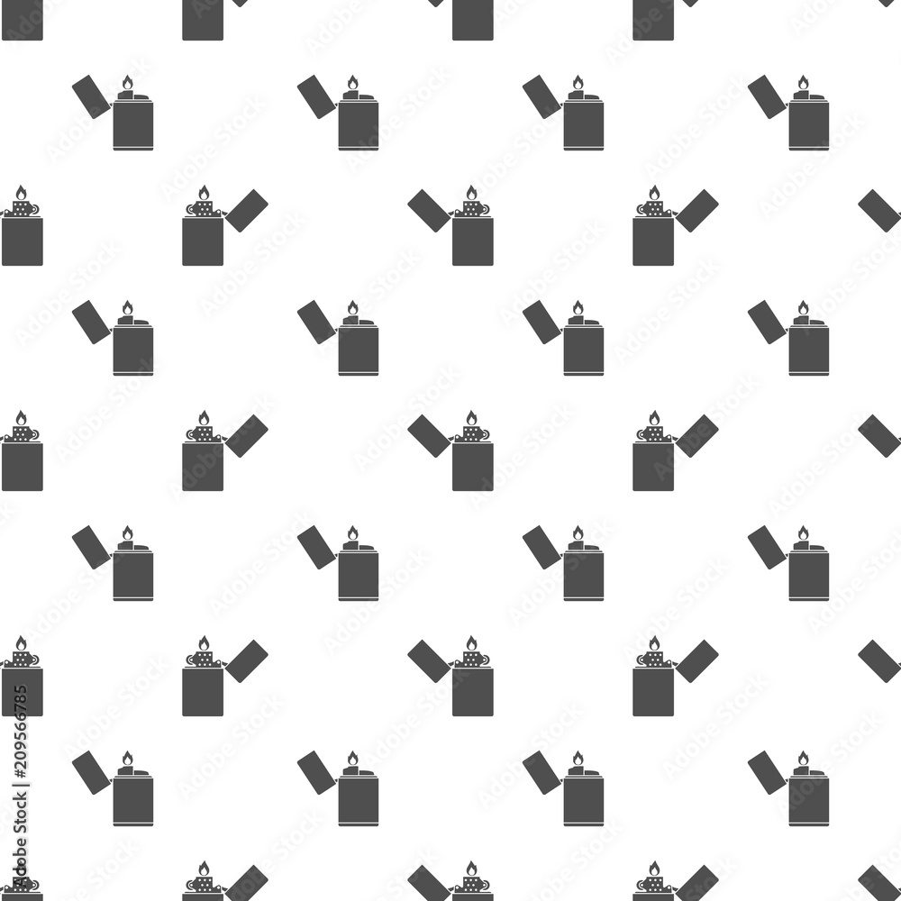 Lighter seamless pattern on a white background in a flat design style ...