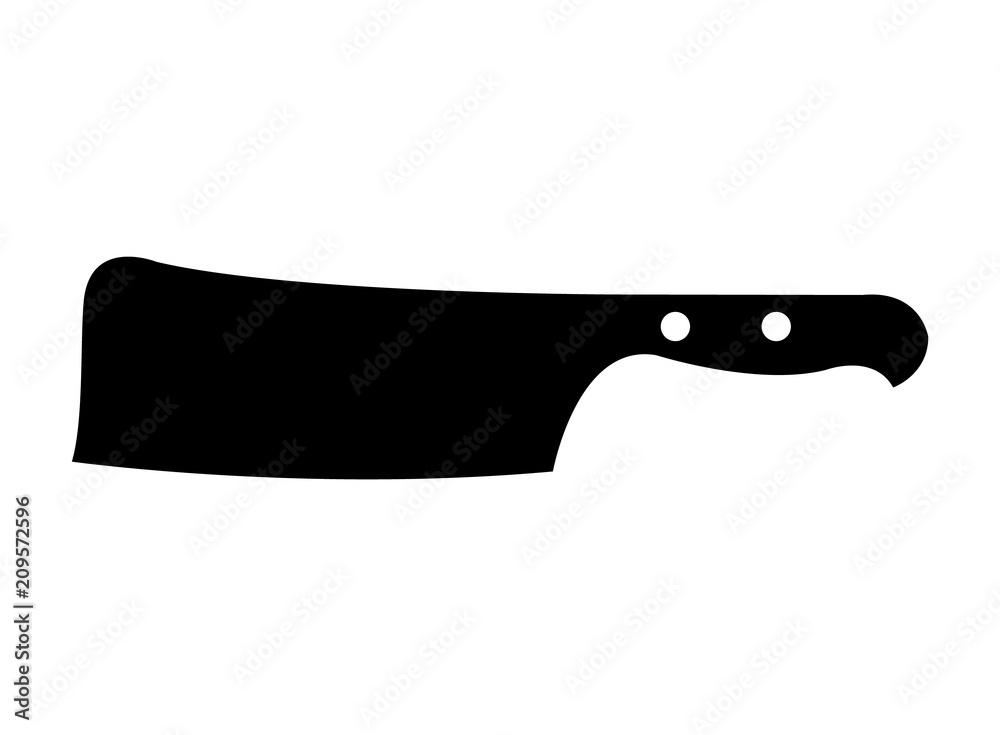 Butcher knife silhouette Stock Vector | Adobe Stock