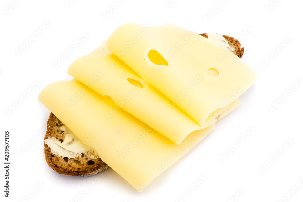 Käsebrot, Käse, brot isoliert Freisteller Weiß Weißer Weißen ...