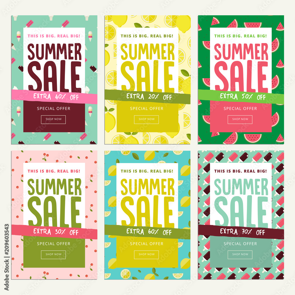 Mobile sale banner templates. Vector illustrations of online shopping ...