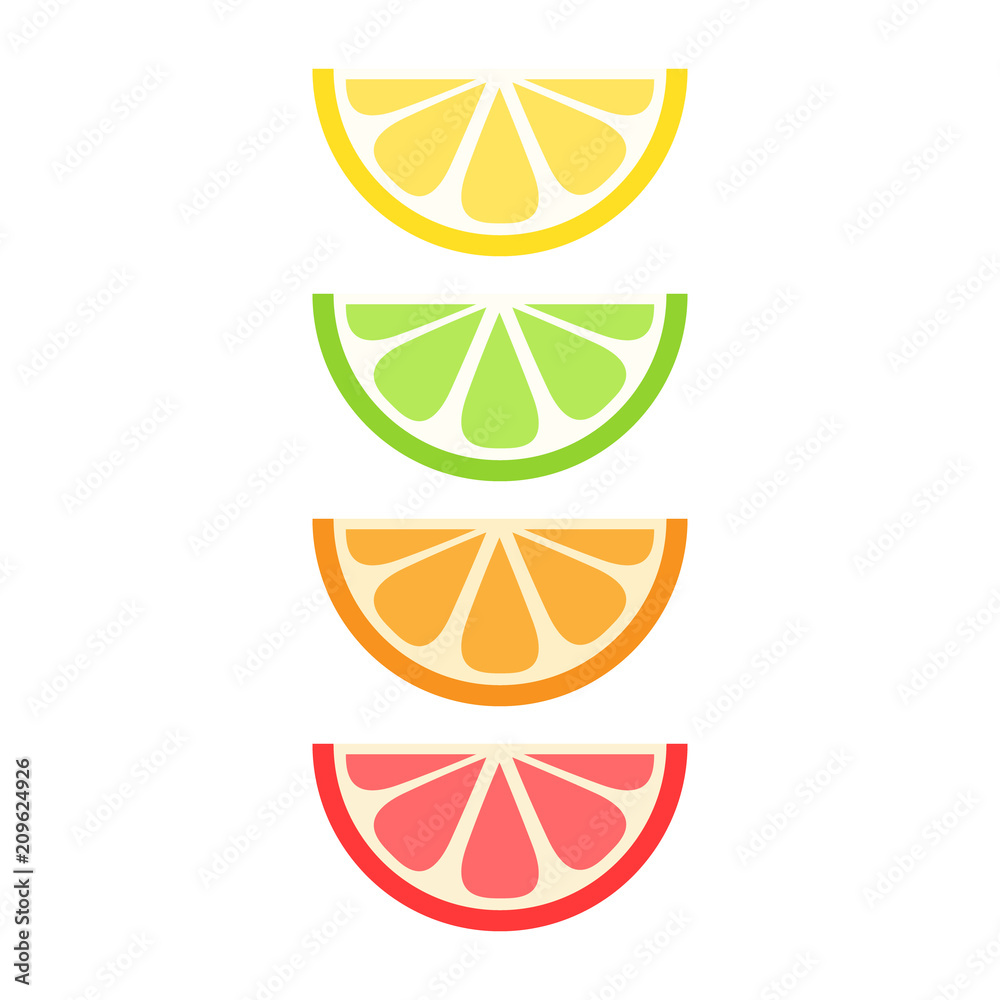 Grapefruit Slice Clip Art