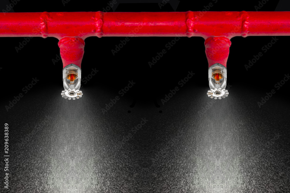 Foto de Image of pendent fire sprinkler on white background (with ...