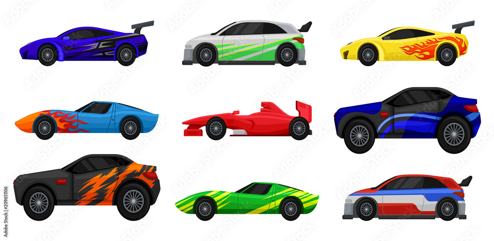 Race Car Side View