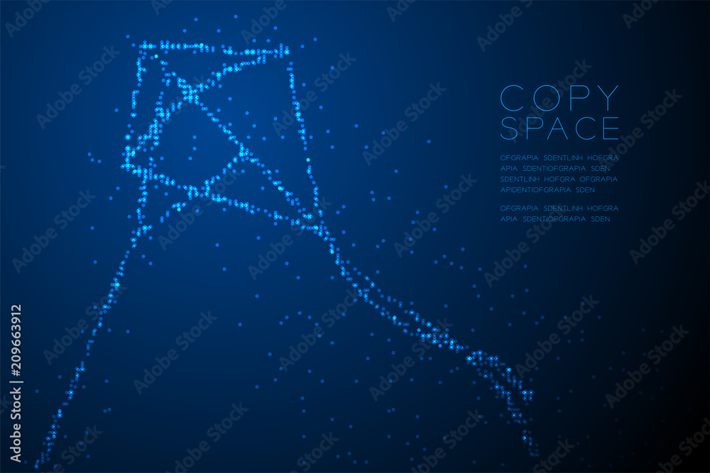 Abstract Geometric Circle dot pixel pattern Diamond Kite shape, freedom ...