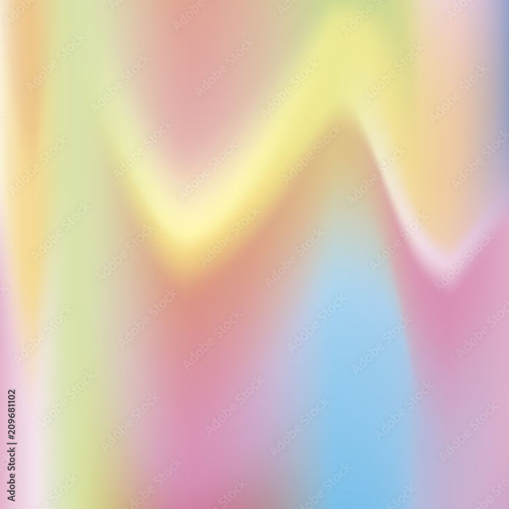 Colorful vector bright holographic background for trendy design in ...