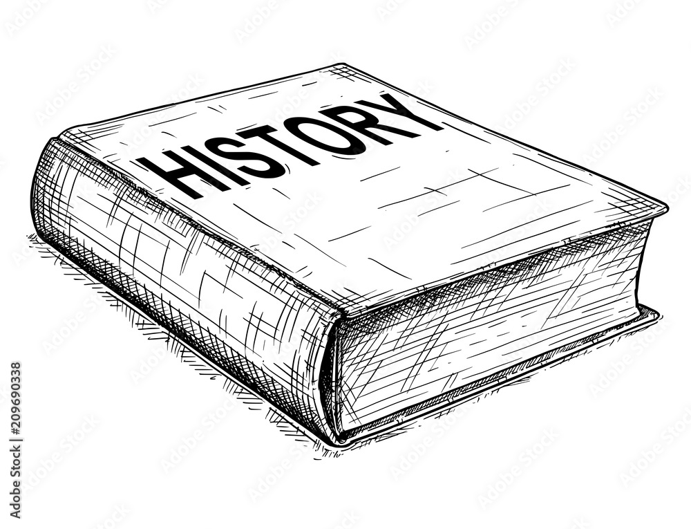 History Book Clipart Black And White