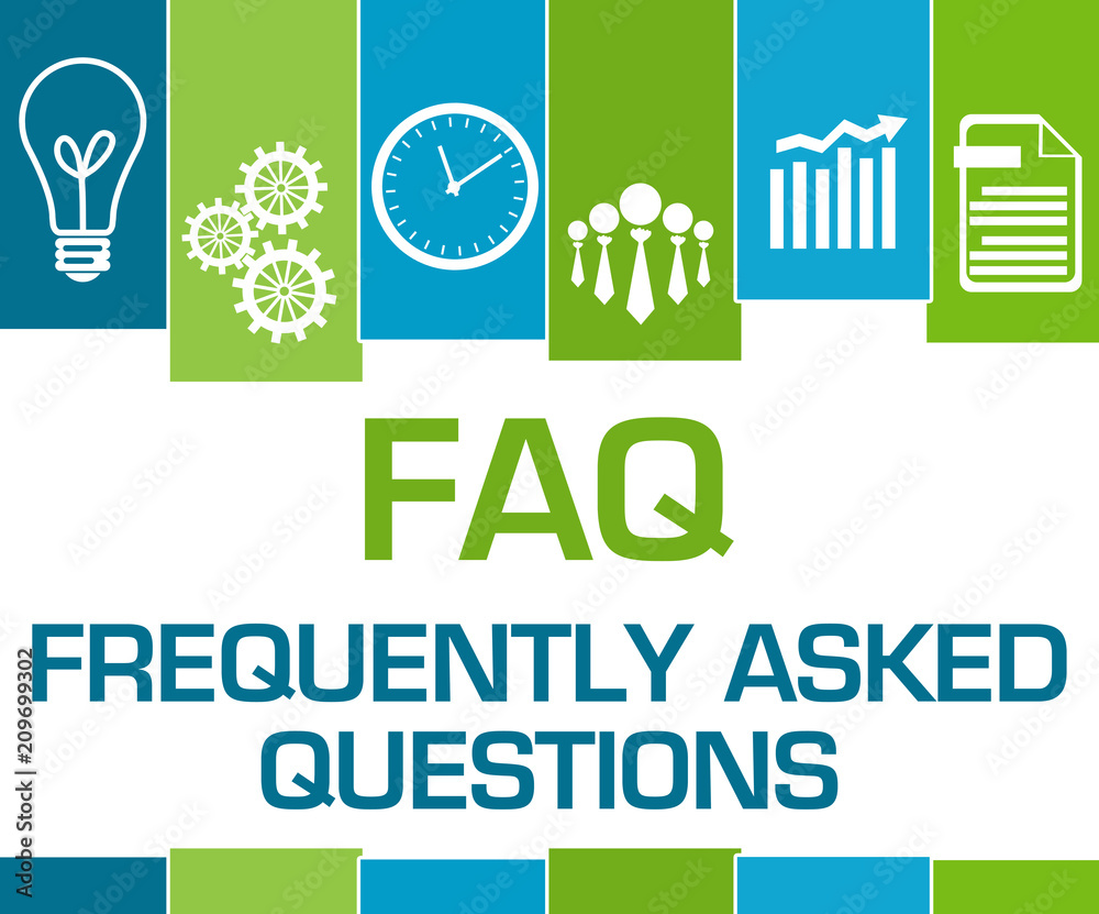 FAQ - Frequently Asked Questions Green Blue Stripes Symbols Stock ... FAQ - Frequently Asked Questions Green Blue Stripes Symbols Stock ...