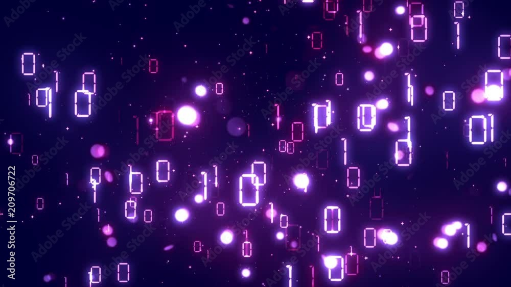 Binary Codes 4 Loopable Background Seamlessly Looped Animation High ...