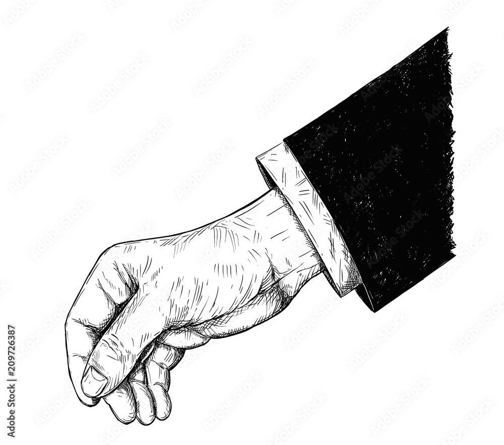 Hand Pinching Drawing