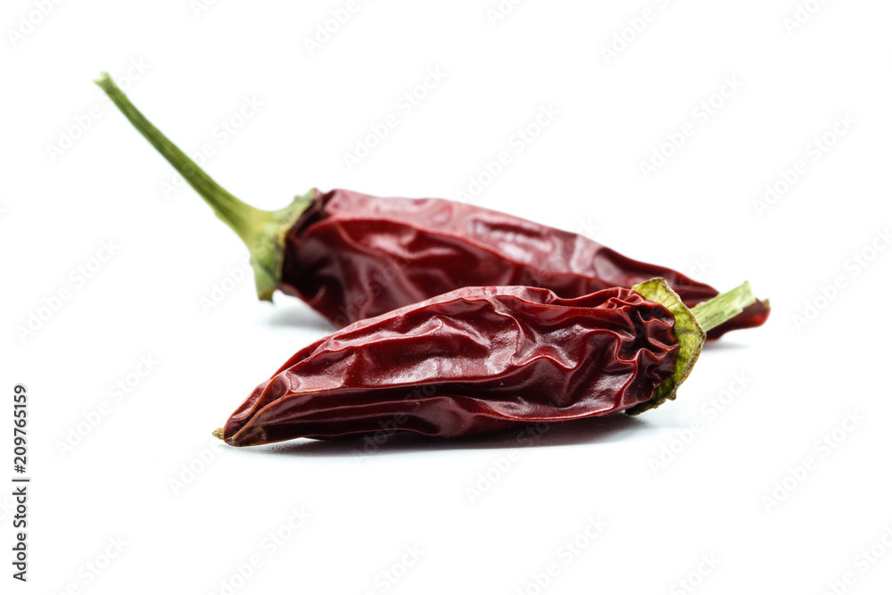 Rot peperoni pepperoni isoliert freigestellt auf weißen Hintergrund ...