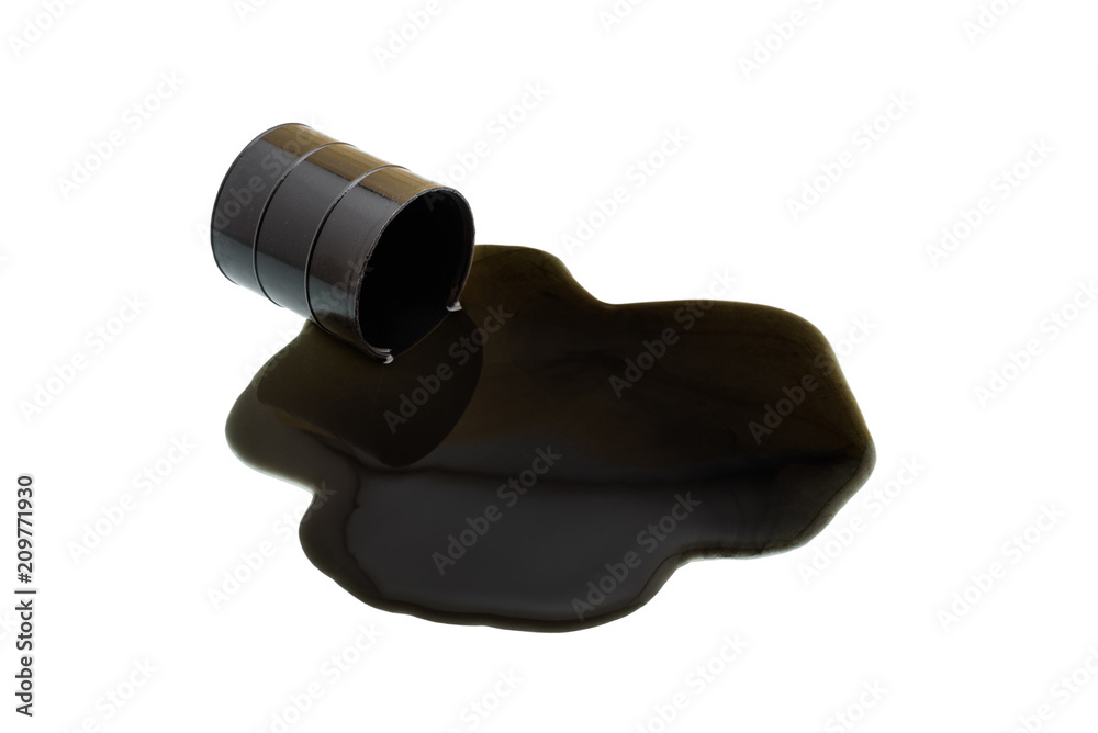 Petroleum industry, petrodollar and crude oil concept : Small barrel ...