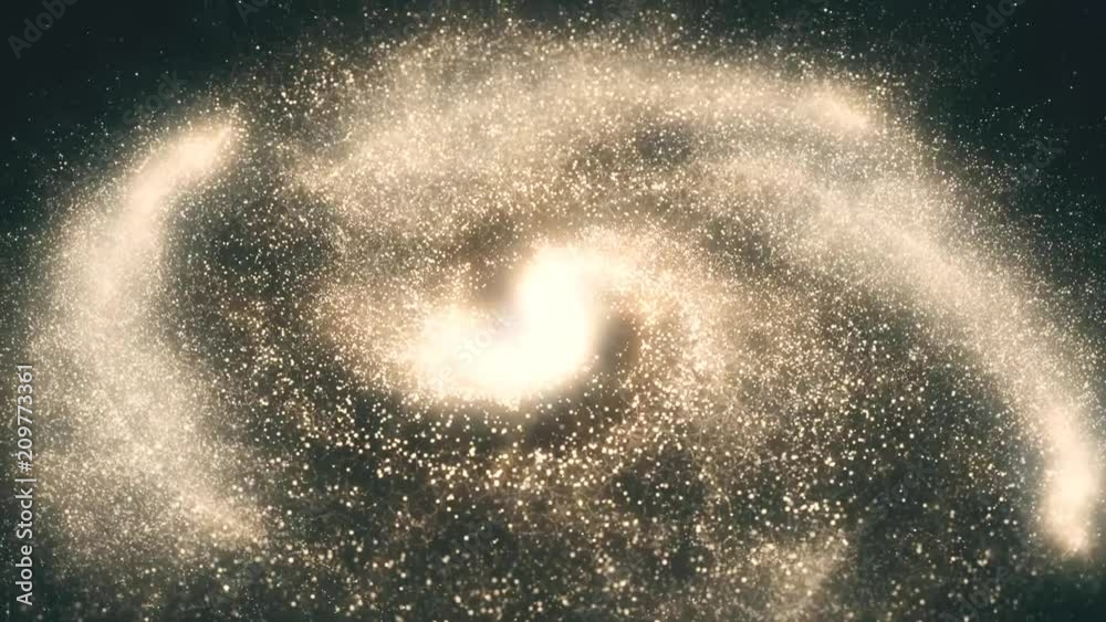 Vidéo Stock Galaxy in Deep Space. Spiral galaxy, animation of Milky Way ...