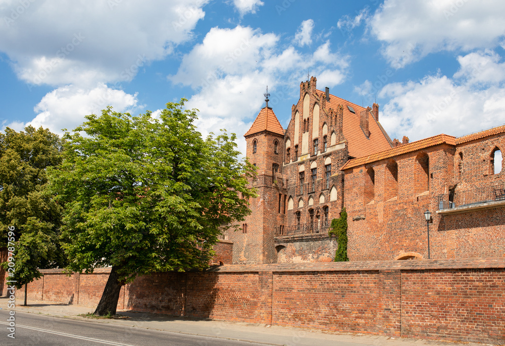 Torun, medieval gothic castle of the Order of Teutonic Knights, Poland ...