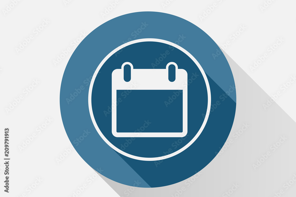 Icono azul de calendario. Stock Vector | Adobe Stock